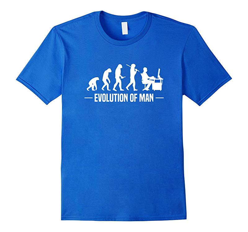 Evolution of Man T-Shirt Funny Computer Gamer Tee-ANZ – Anztshirt